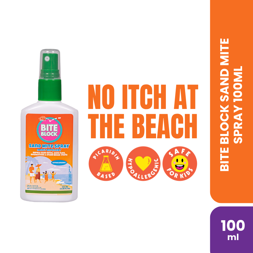 Bite Block Sand Mite Spray 100mL | Have a Bite Free Beach Day – Bite ...